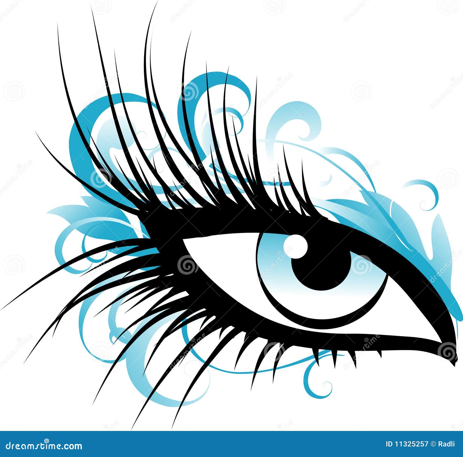 Ojo azul ilustración del vector. Ilustración de extracto - 11325257