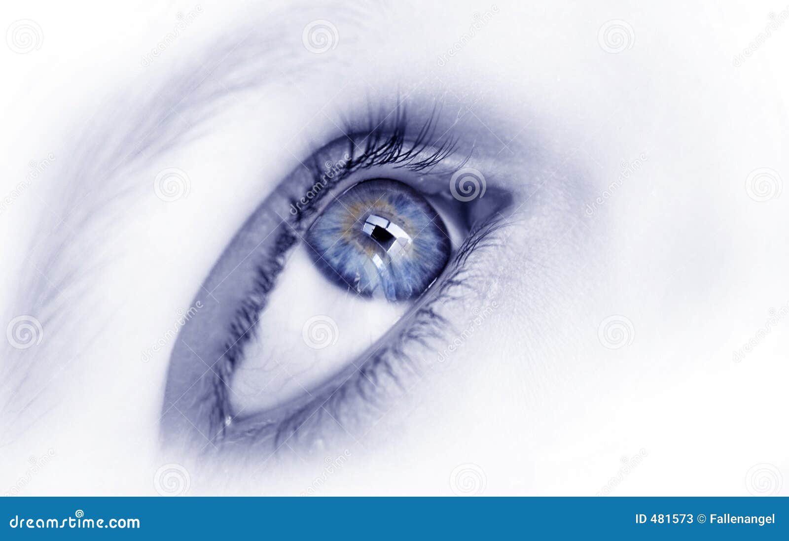 Ojo azul imagen de archivo. Imagen de digital, ceja, arte - 481573