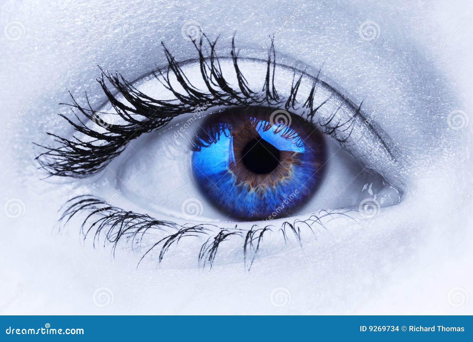 Ojo azul abstracto foto de archivo. Imagen de entonado - 9269734