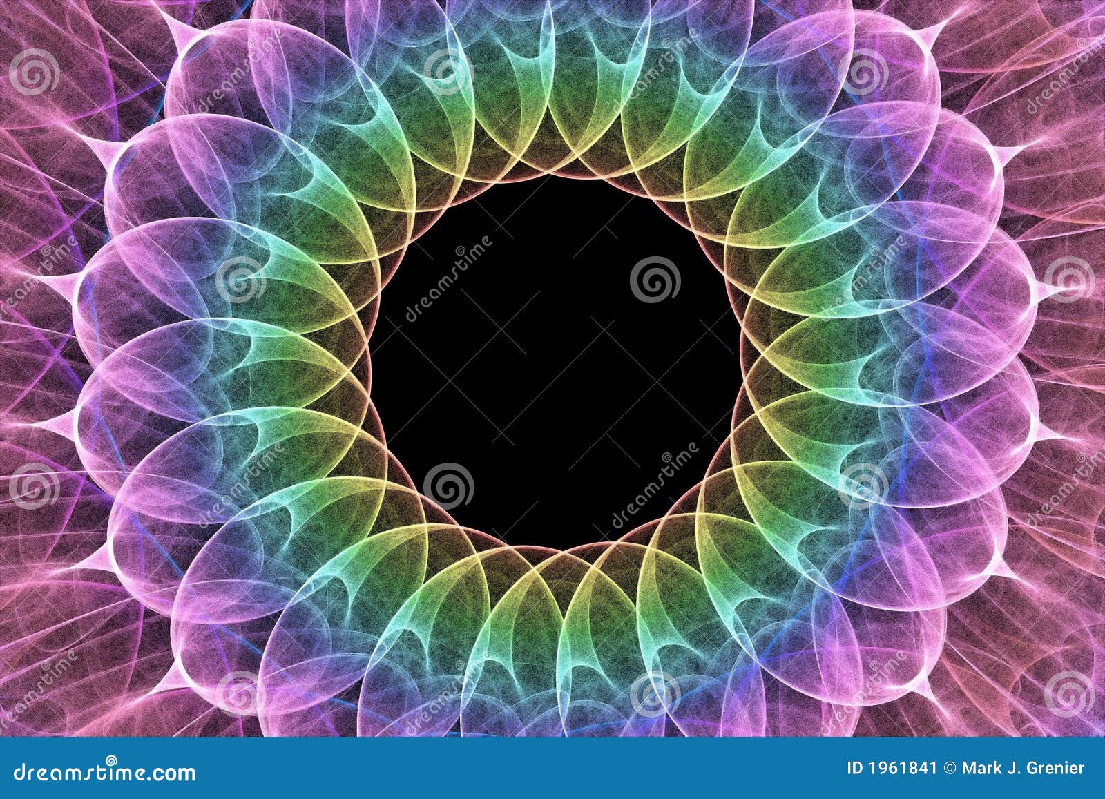 Ojo de la Rose stock de ilustración. Ilustración de fractal - 1961841