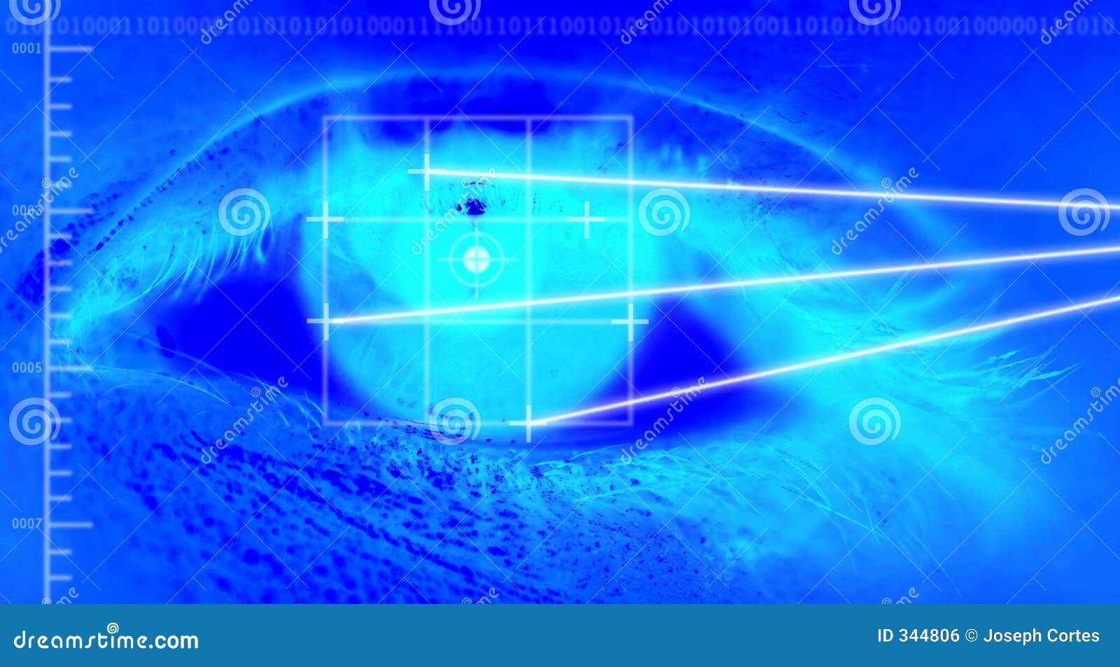 Ojo explorado stock de ilustración. Ilustración de concepto - 344806