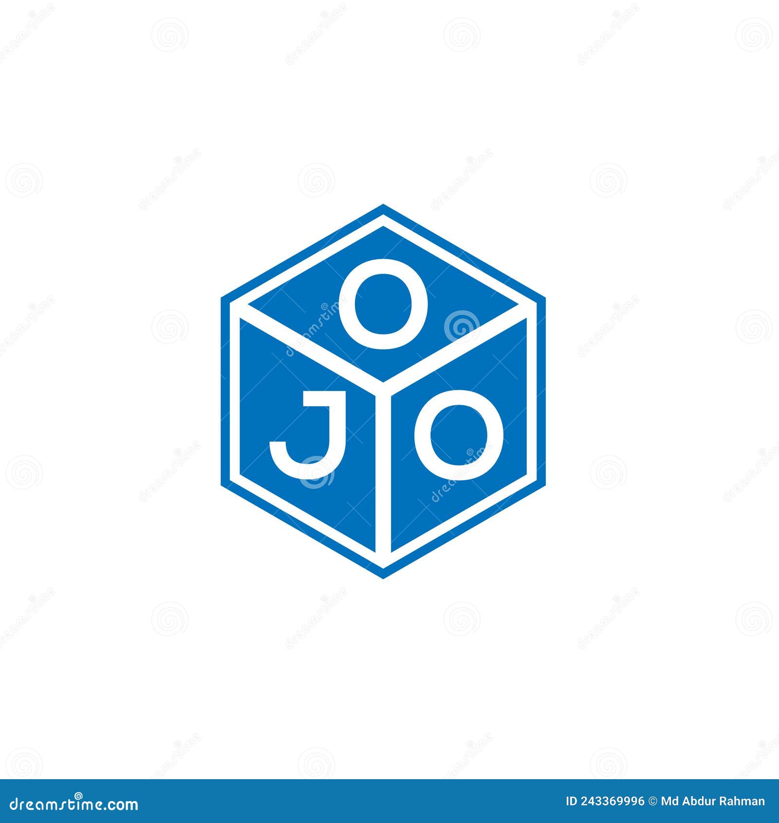 OJO Letter Logo Design on Black Background. OJO Creative Initials ...