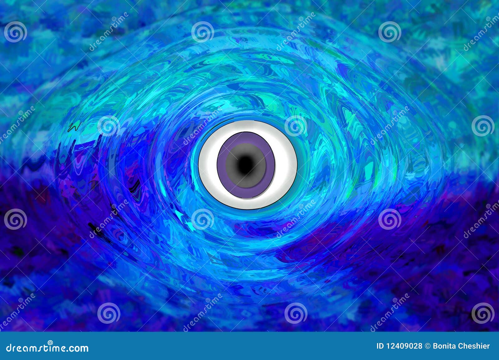 Ojo místico stock de ilustración. Ilustración de colorido - 12409028