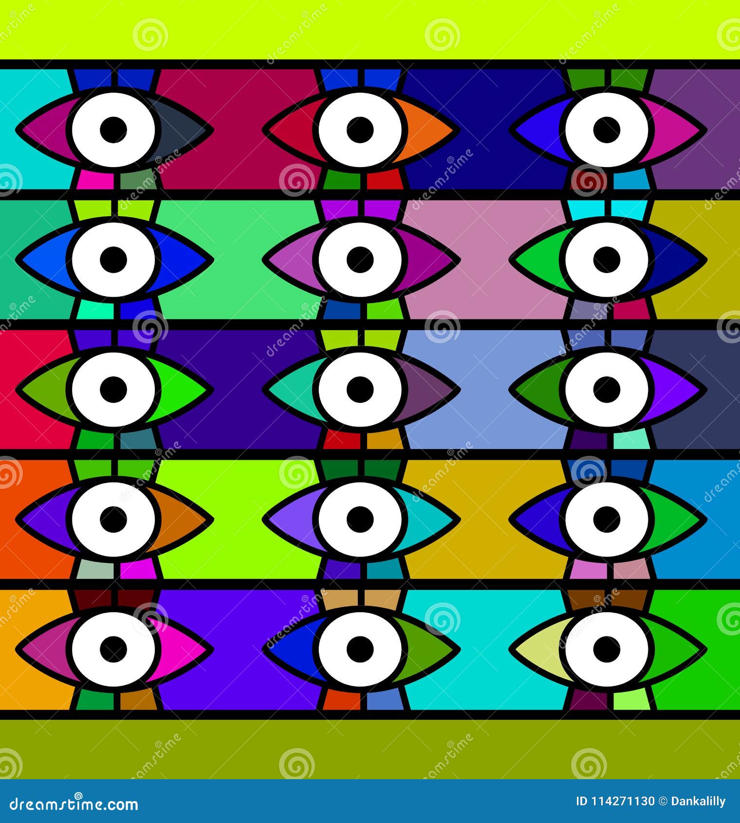 Ojos abstractos del fondo ilustración del vector. Ilustración de ...