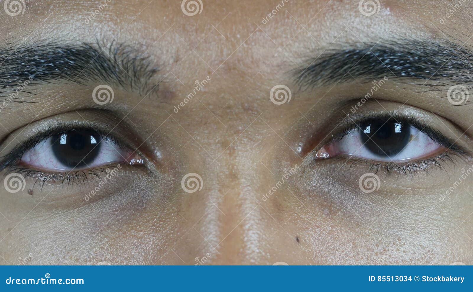 Ojos Del Centelleo Del Hombre Metrajes - Vídeo de cierre, gesto: 85513034