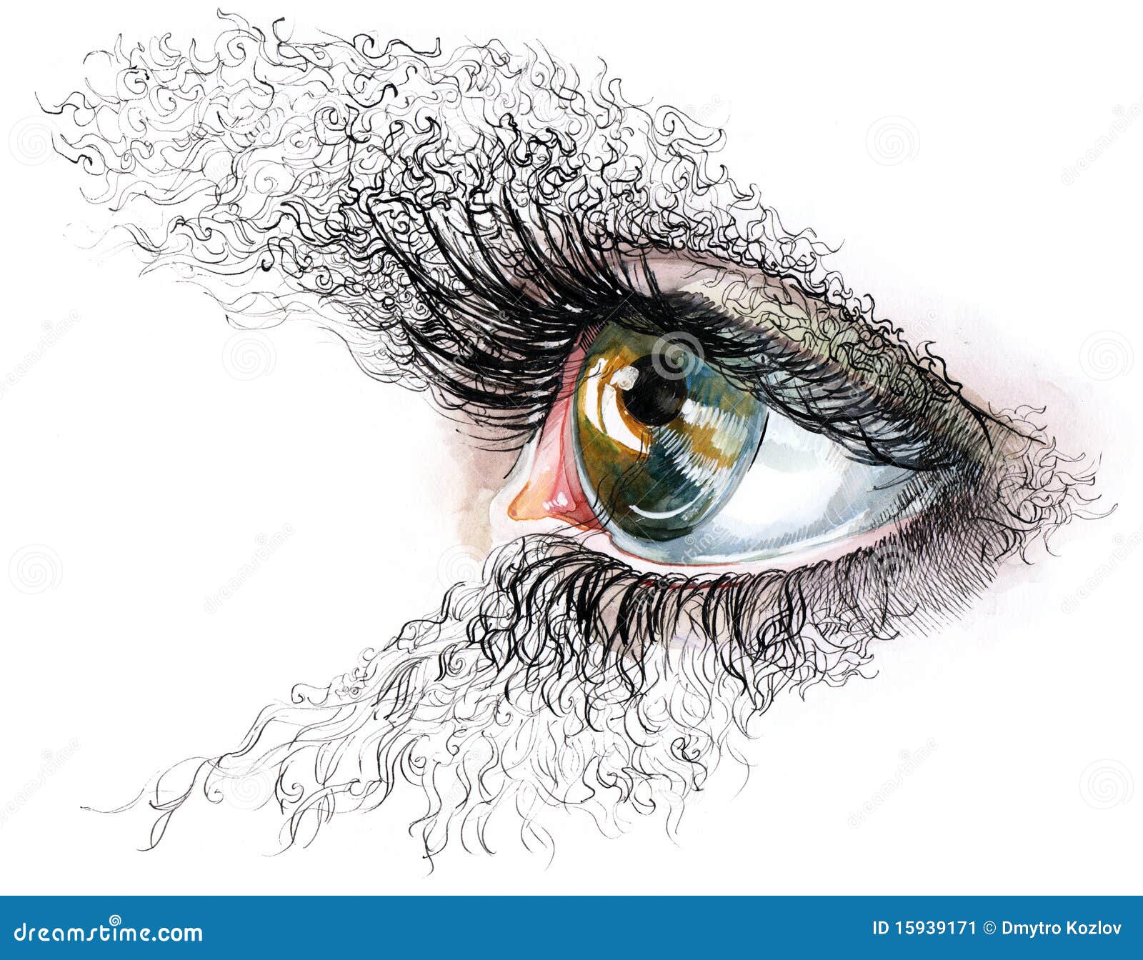 Ojos Humanos Abstractos (serie C) Stock de ilustración - Ilustración de ...