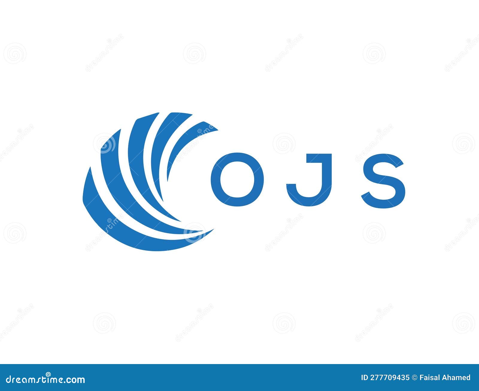 OJS Letter Logo Design on White Background. OJS Creative Circle Letter ...