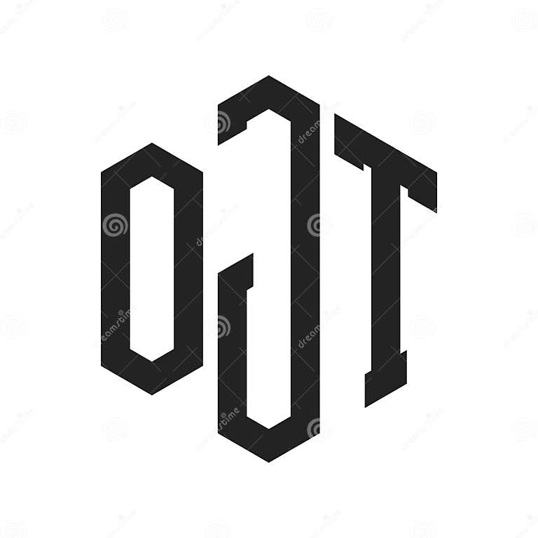 OJT Logo Design. Initial Letter OJT Monogram Logo Using Hexagon Shape ...