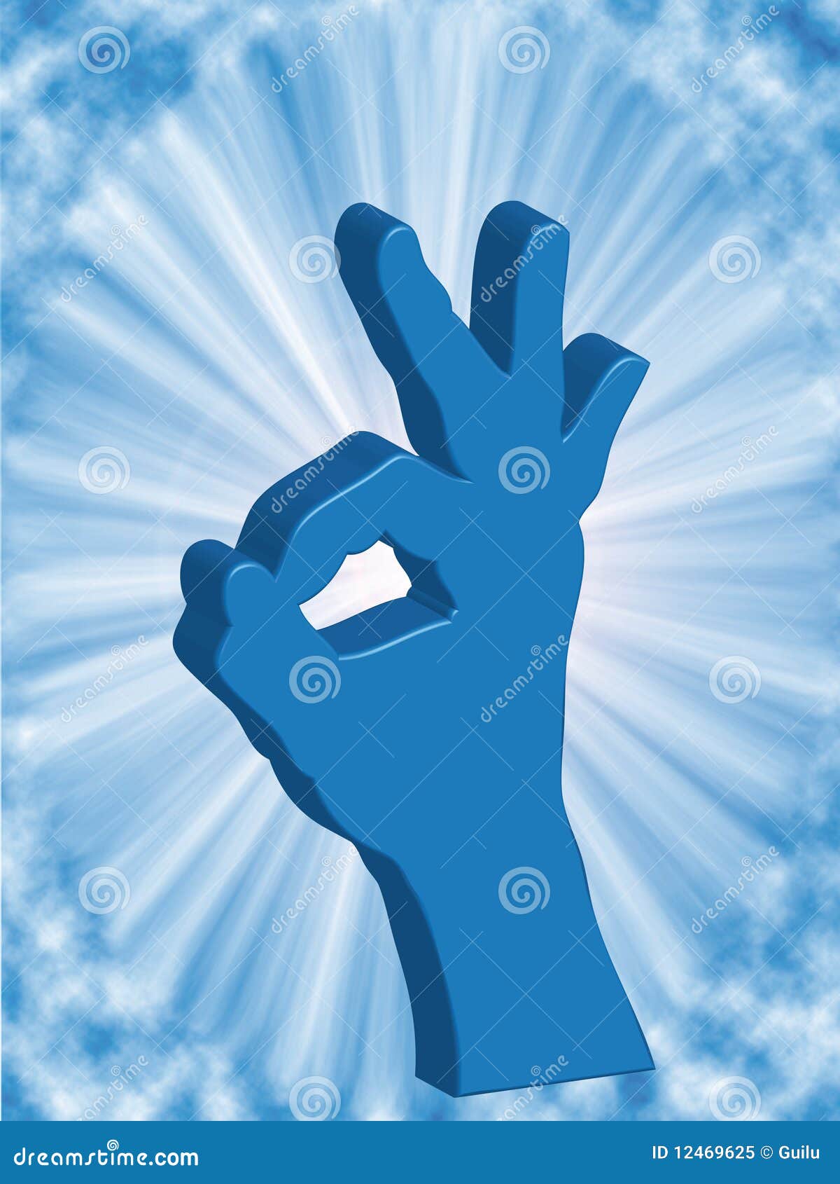 OK on the background stock vector. Illustration of meaning - 12469625