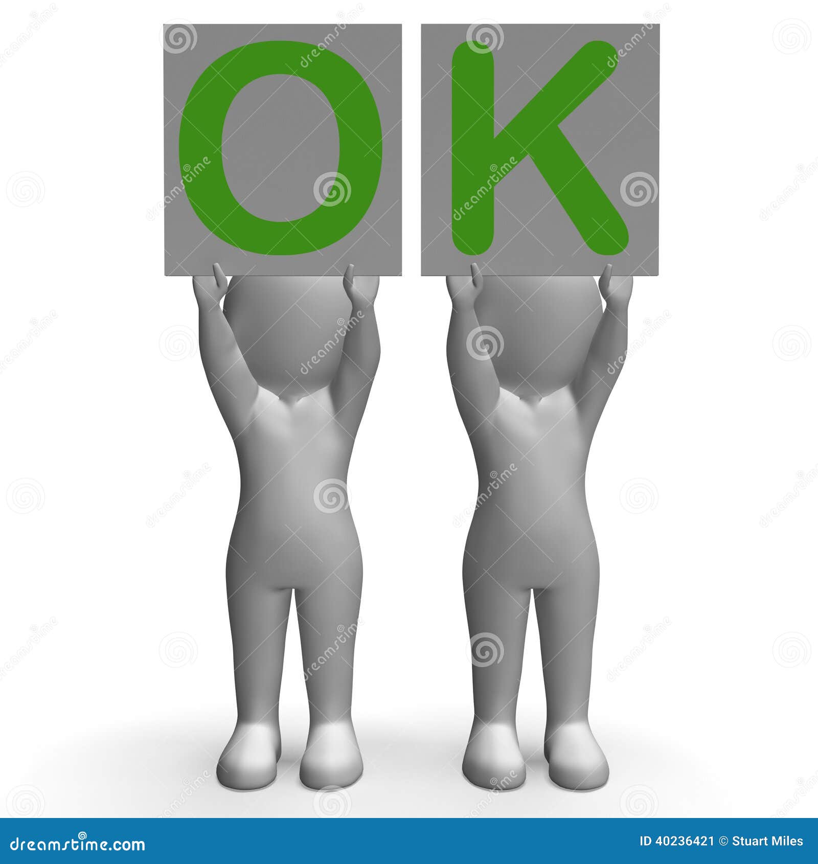 OK Banners Means Agreement and Validation Stock Illustration ...