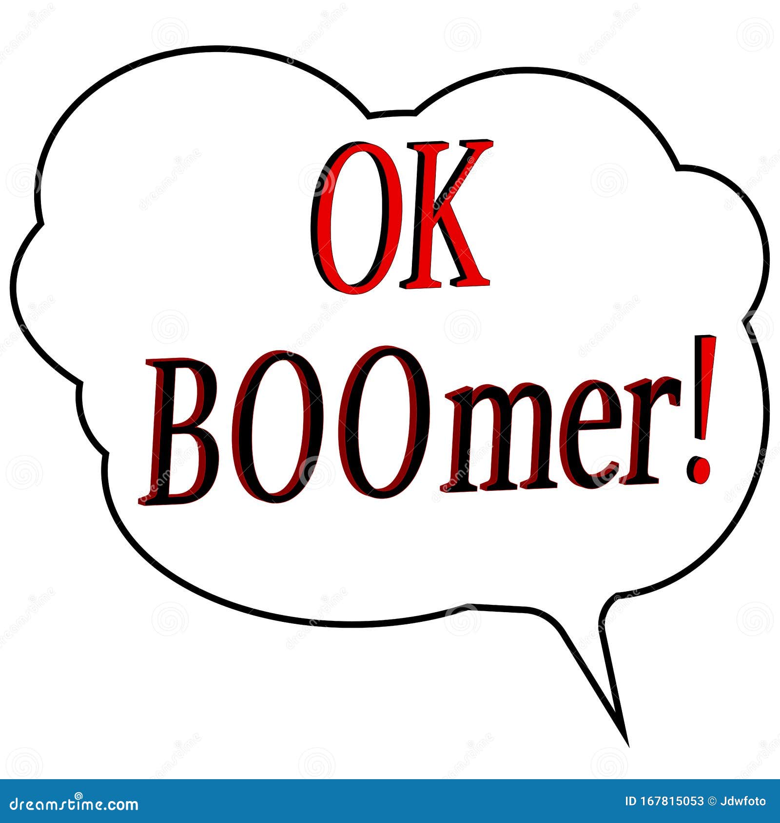 Ok Boomer stock vector. Illustration of generation, basic - 167815053