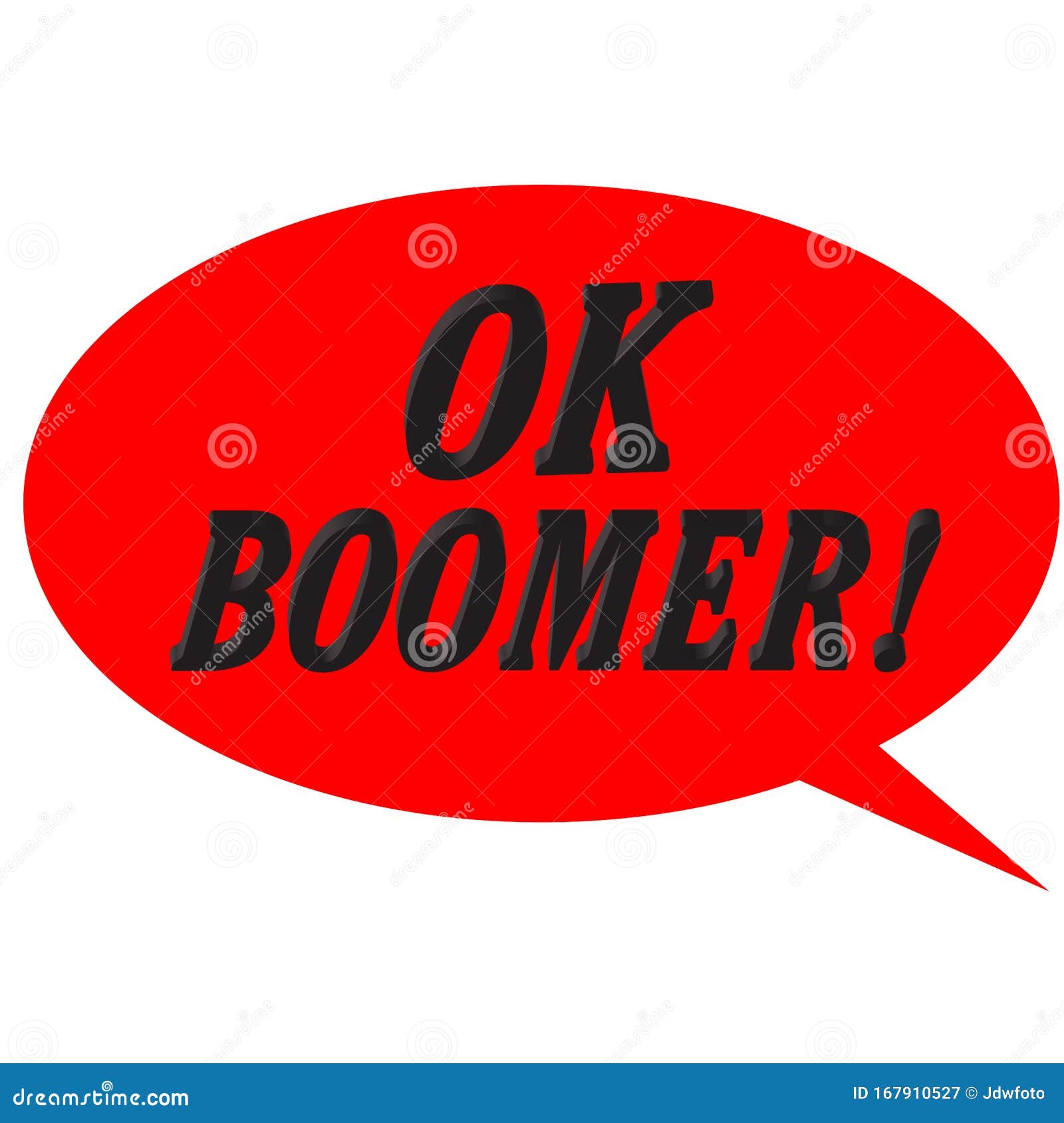 Ok Boomer stock illustration. Illustration of expression - 167910527