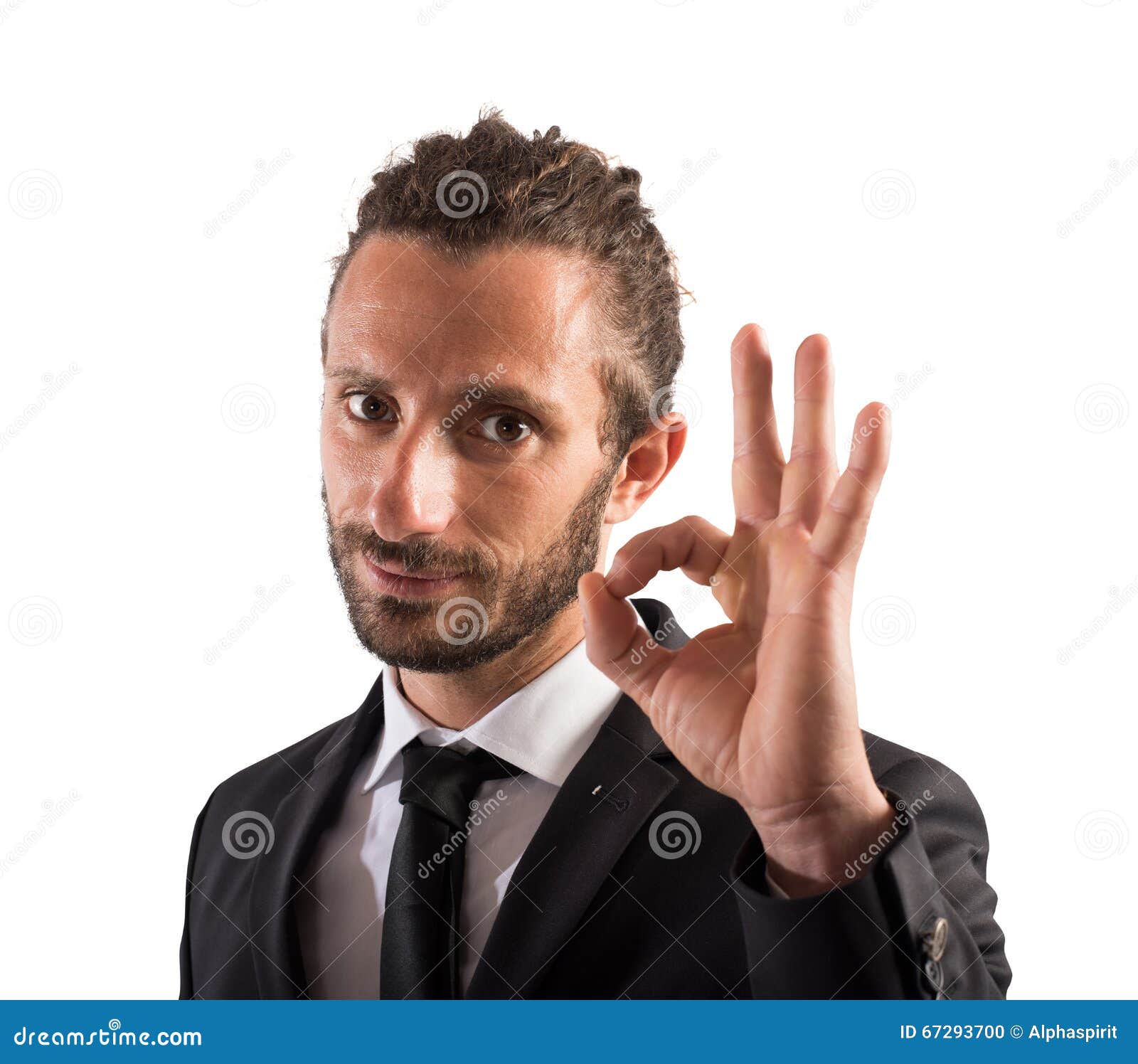 Ok businessman stock photo. Image of optimistic, communication - 67293700