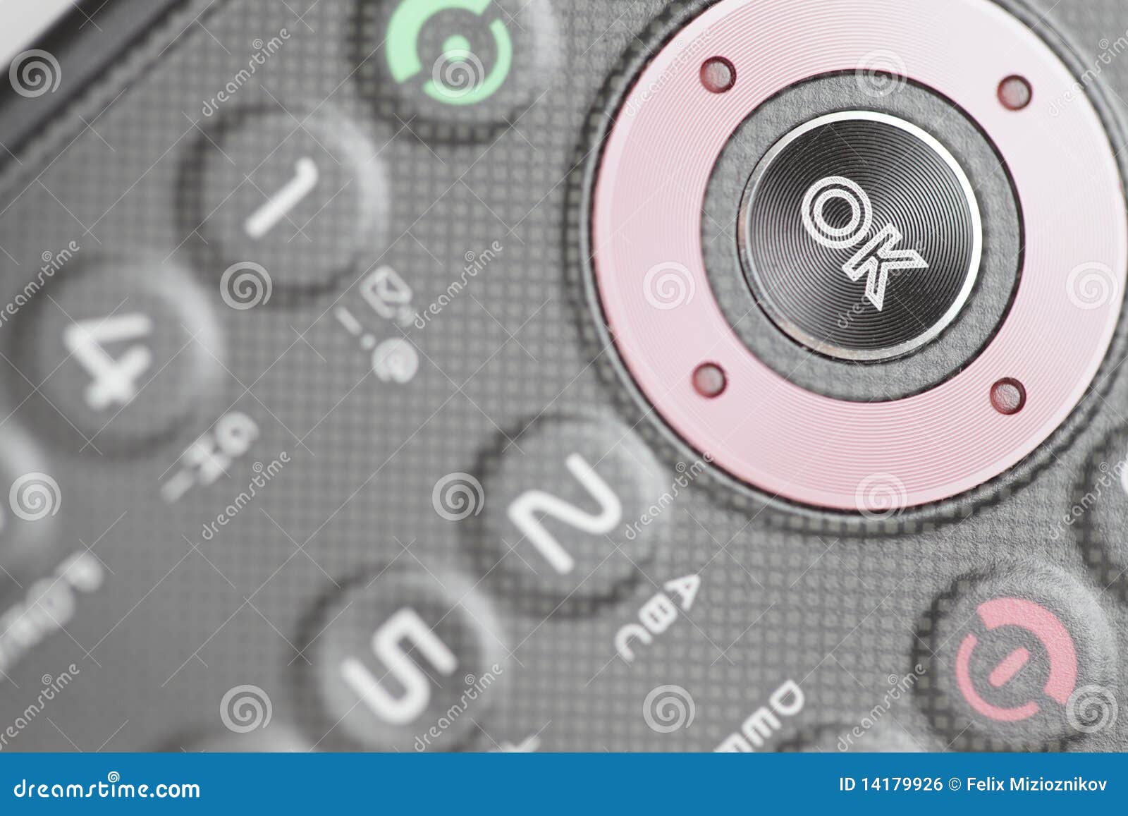 OK button stock photo. Image of close, blur, cellphone - 14179926