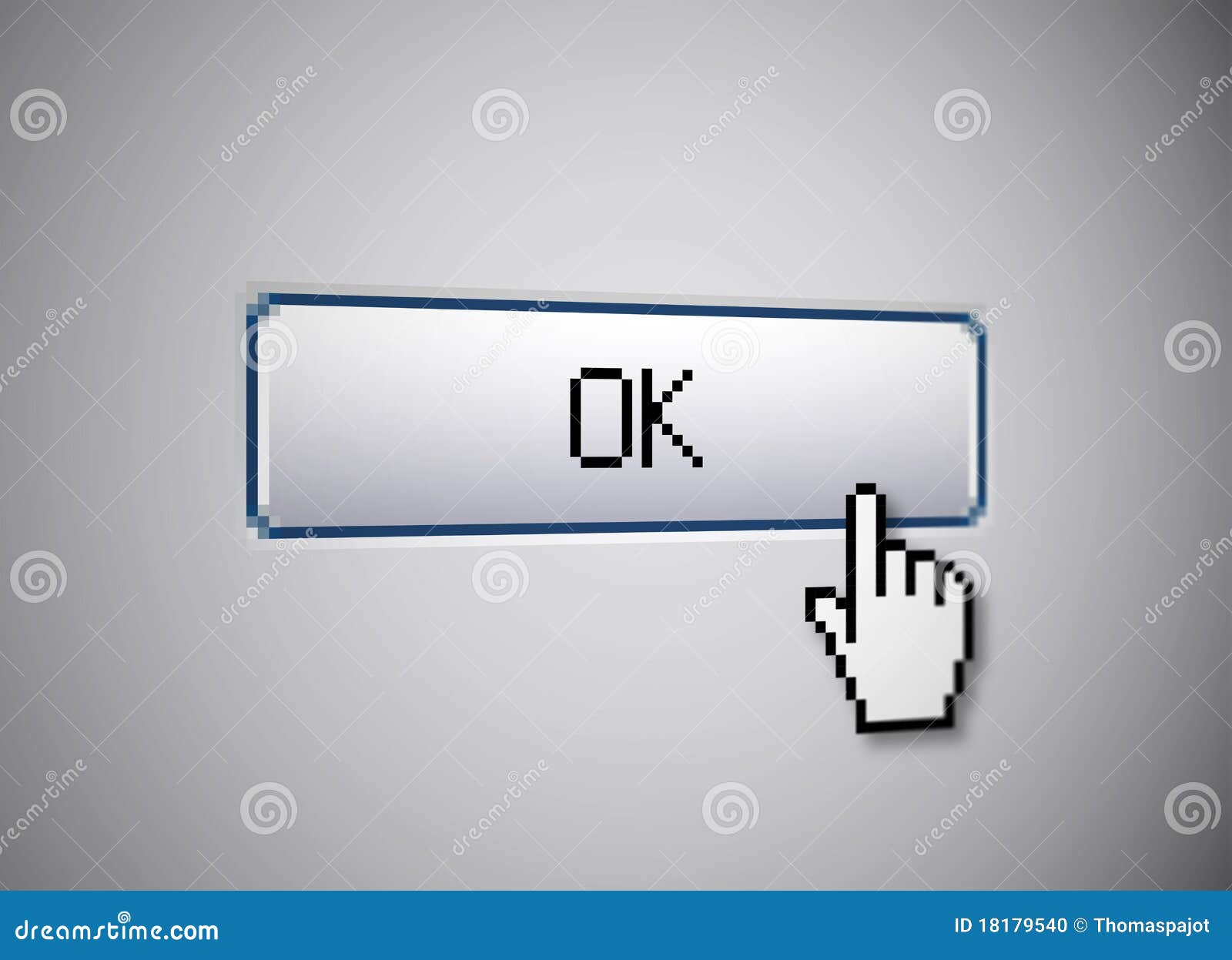 OK button stock illustration. Illustration of confirmation - 18179540