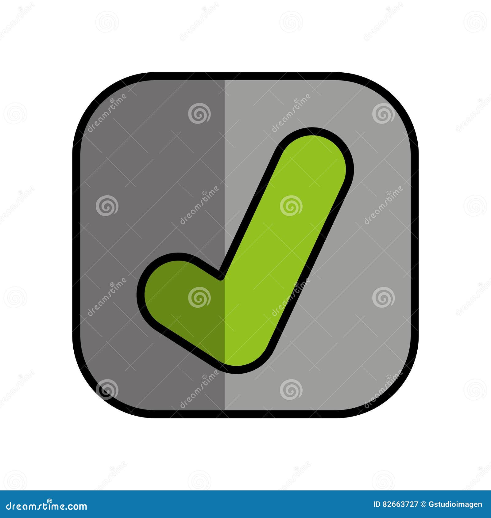 Ok button isolated icon stock illustration. Illustration of accept ...