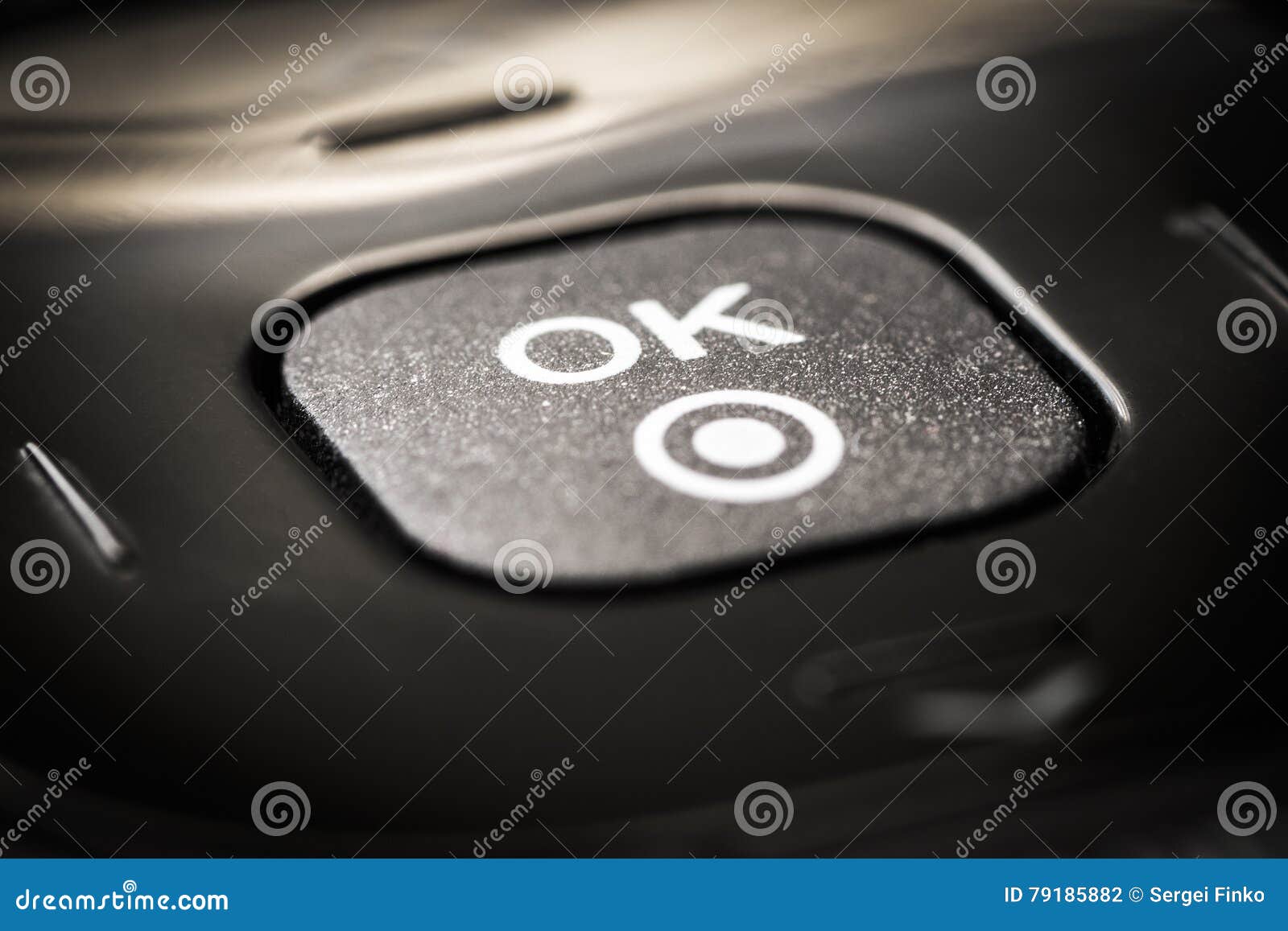 OK button on the remote stock photo. Image of audio, decisions - 79185882