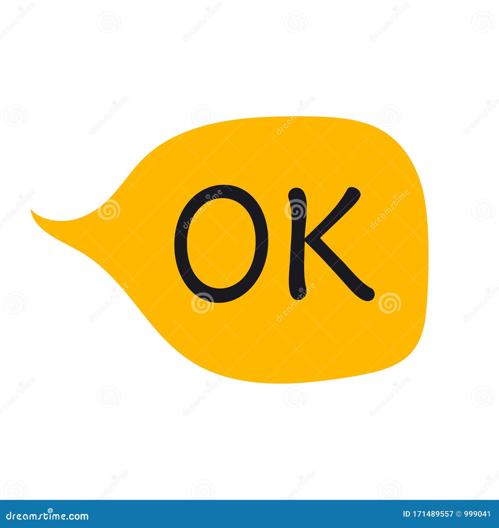 Ok - Card. Vector Illustration Eps10 Stock Vector - Illustration of ...