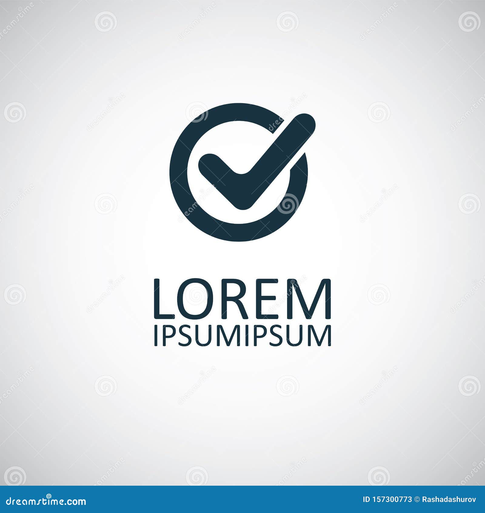 Ok check icon. stock vector. Illustration of checkmark - 157300773