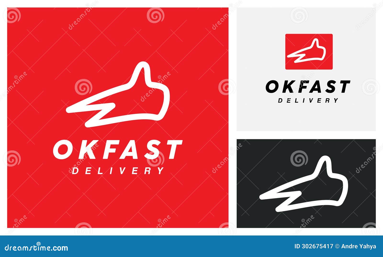 Ok Express Delivery Shipping Fast Cargo Logo Design. Stock Vector ...