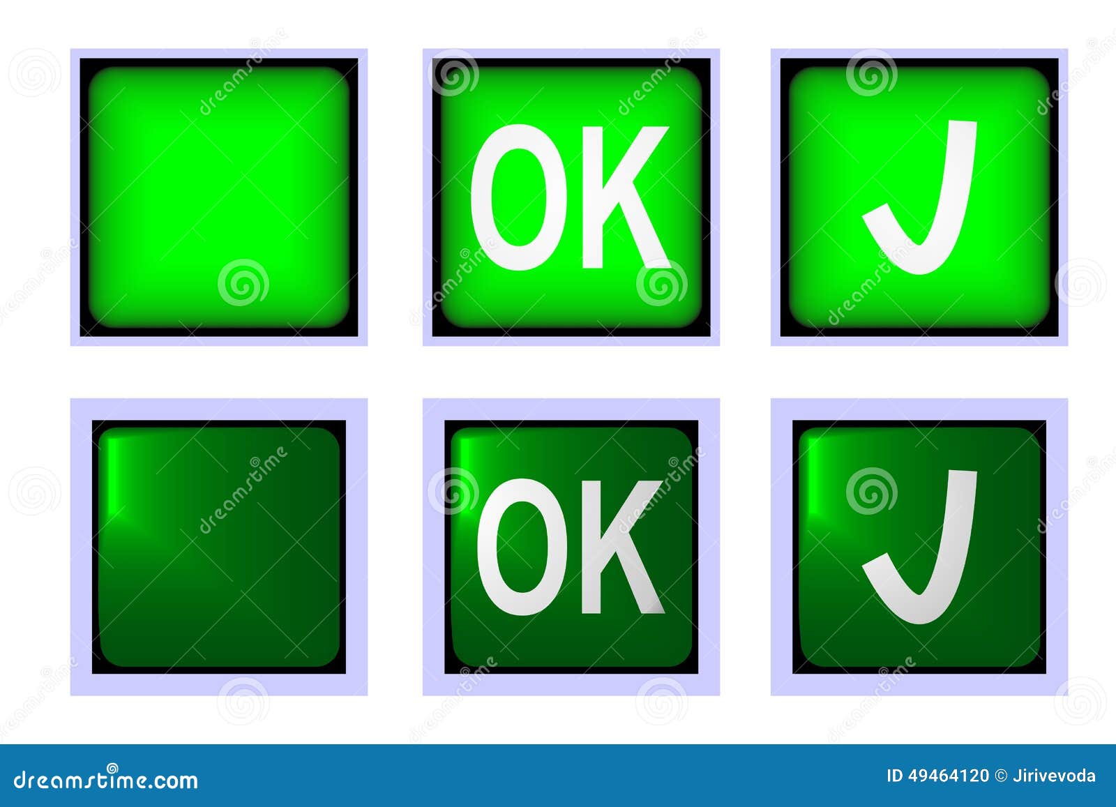 Ok green button stock vector. Illustration of choice - 49464120