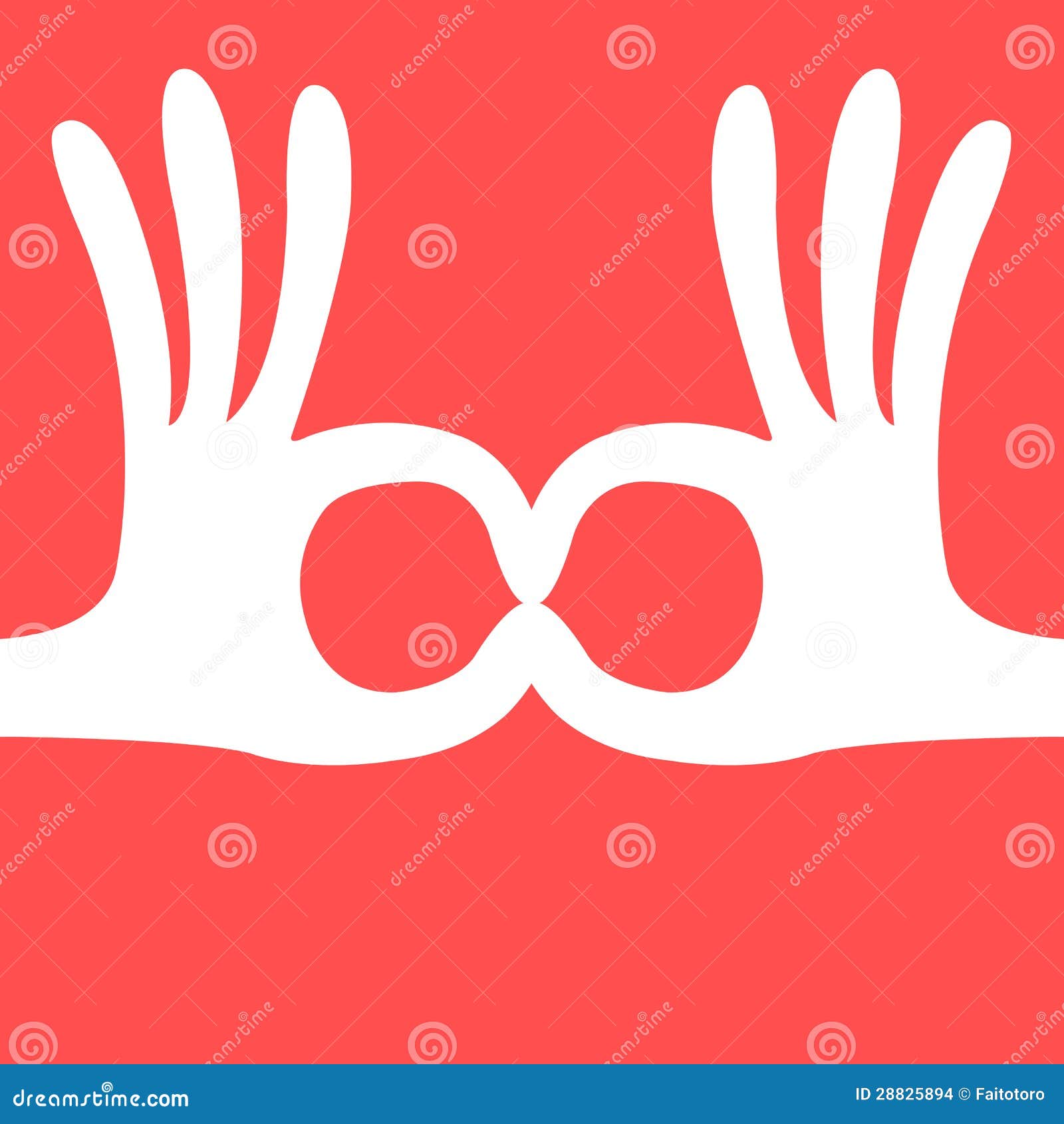 Ok hand stock vector. Illustration of finger, business - 28825894