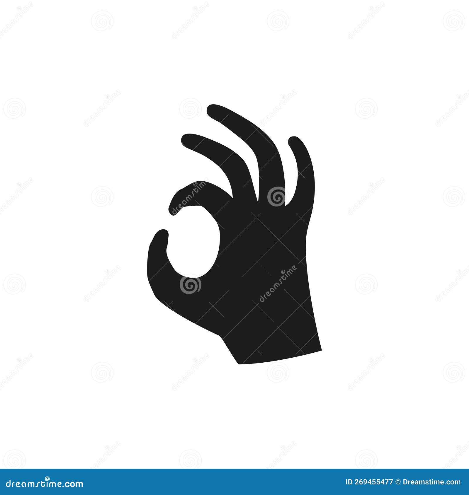 Ok Hand Gesture Logo Vector Icon Illustration Stock Vector ...