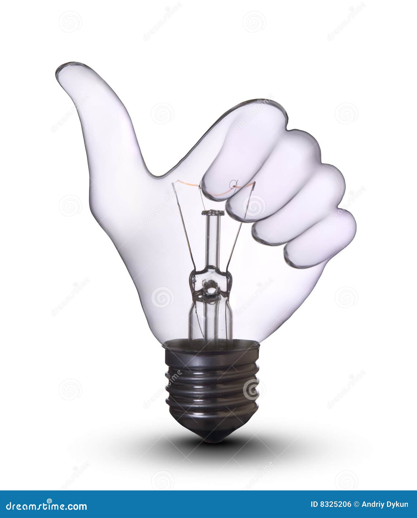 Ok hand lamp bulb stock photo. Image of creativity, concept - 8325206