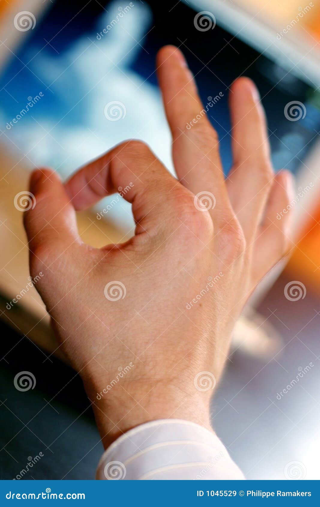 Ok hand sign stock image. Image of finger, success, good - 1045529