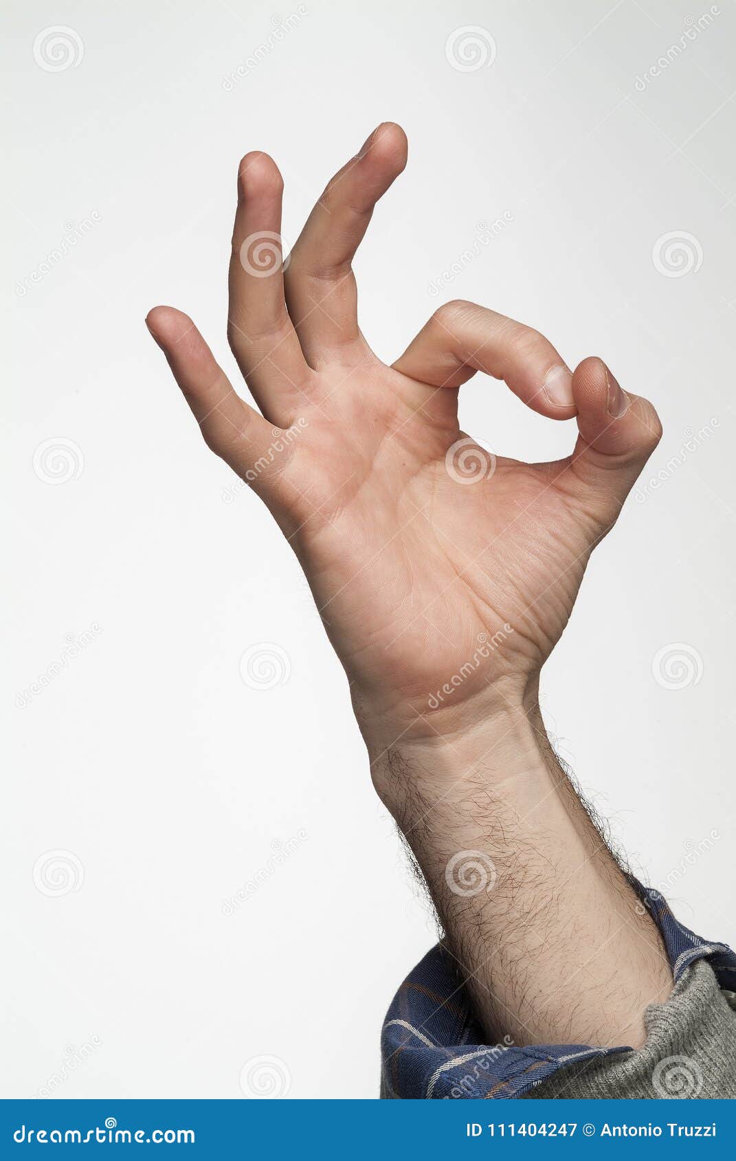 Ok hand sing gesture stock image. Image of agreement - 111404247