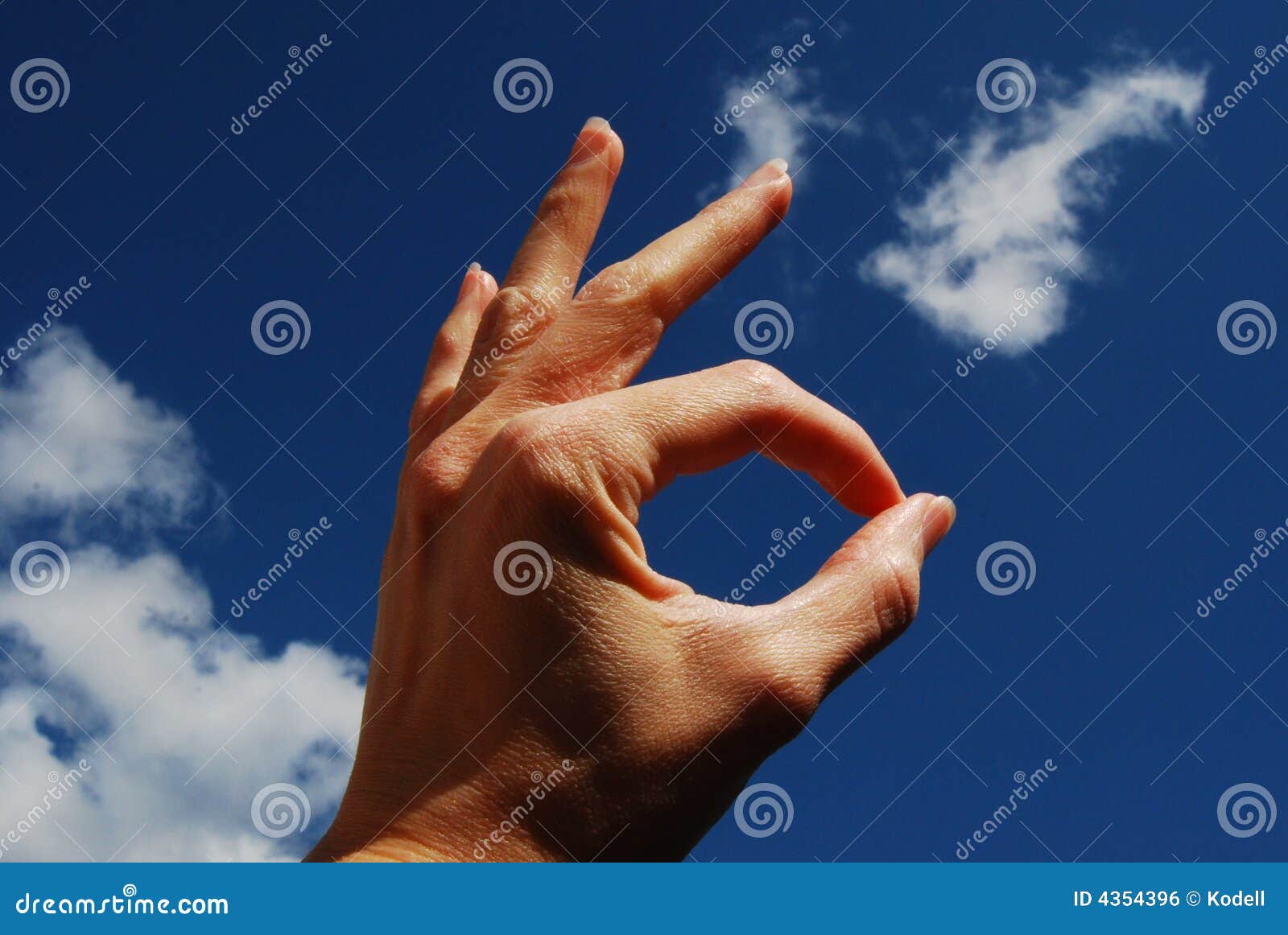 OK Hand Singal Left stock photo. Image of concept, interacting - 4354396