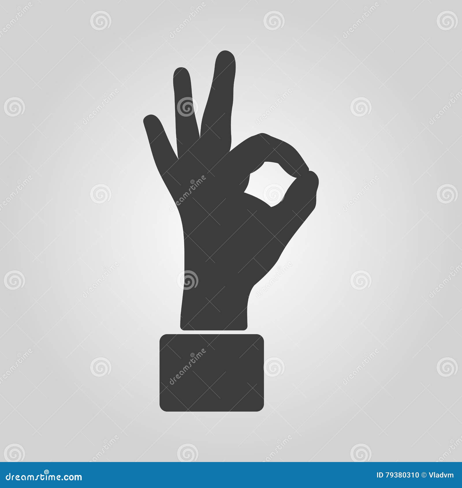 The OK icon. Okay symbol stock vector. Illustration of nice - 79380310