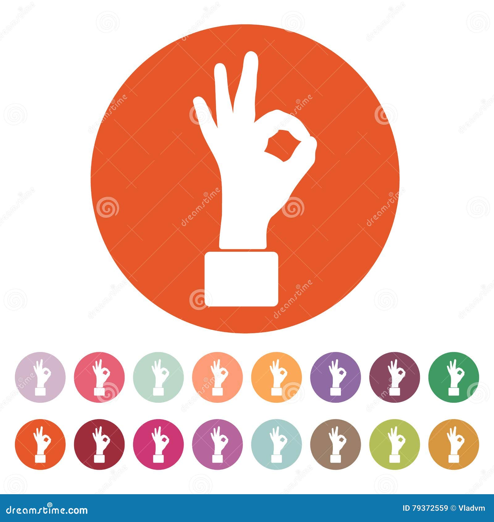 The OK icon. Okay symbol stock vector. Illustration of quality - 79372559