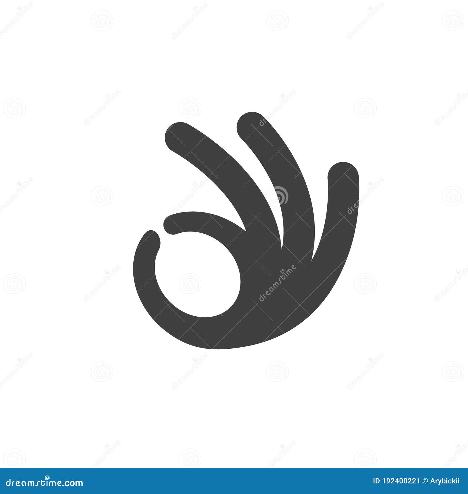 Ok icon vector stock vector. Illustration of seller - 192400221