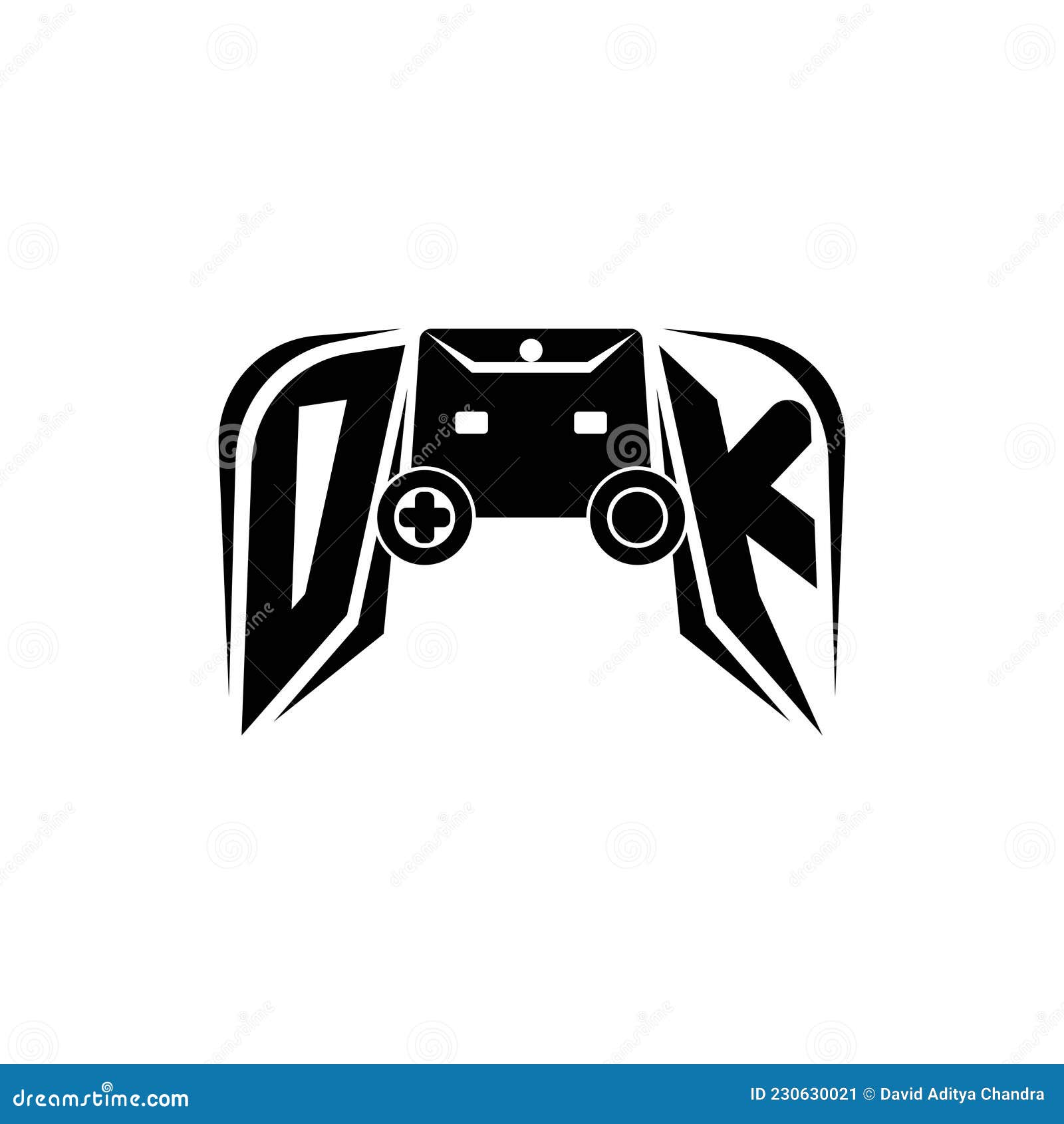 OK Monogram ESports Console Stock Vector - Illustration of letter ...