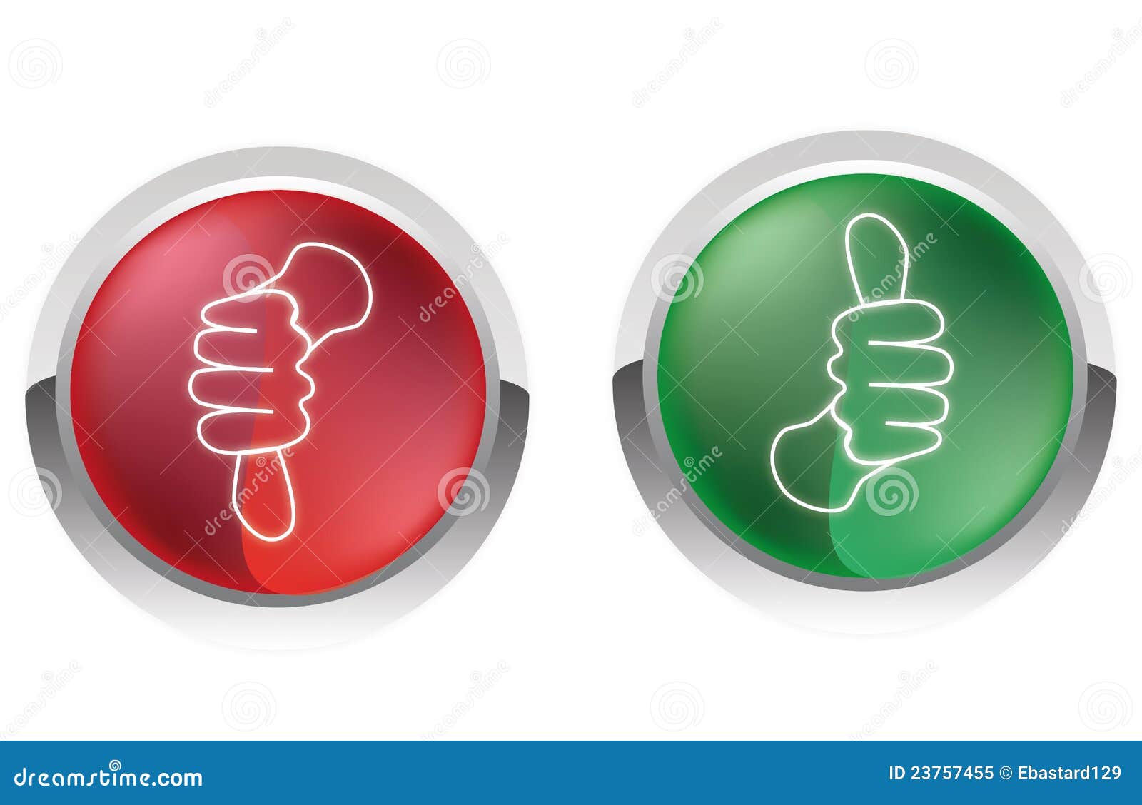 Ok-No icons stock illustration. Illustration of computer - 23757455