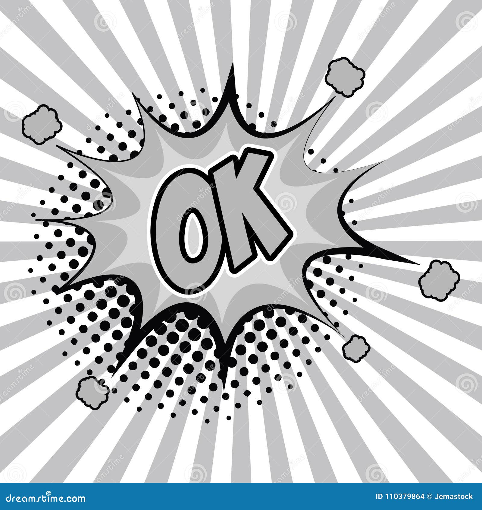 Ok pop art stock vector. Illustration of cartoon, beauty - 110379864