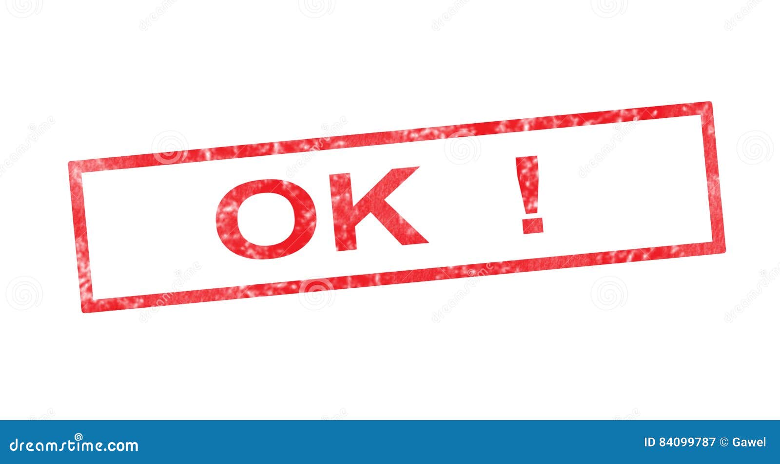 OK in Red Rectangular Stamp Stock Illustration - Illustration of ...