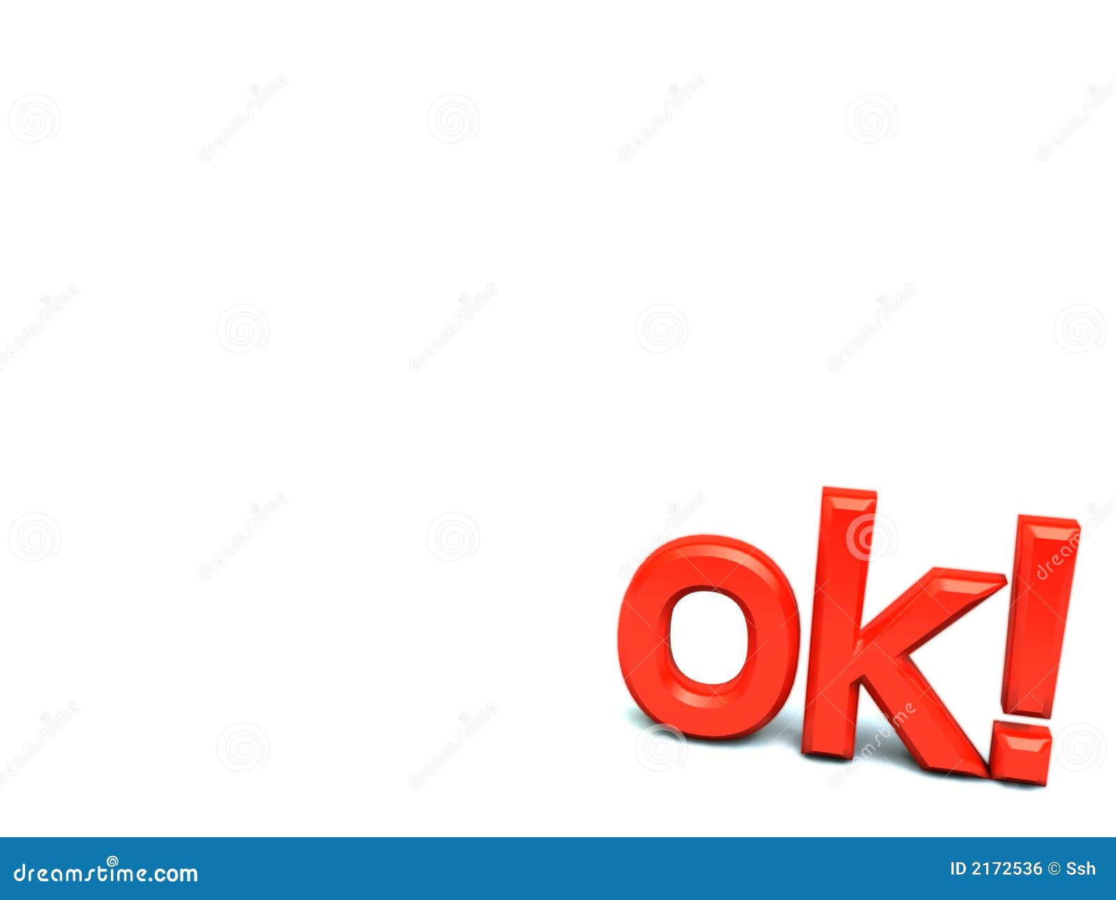 Ok red word stock illustration. Illustration of attention - 2172536