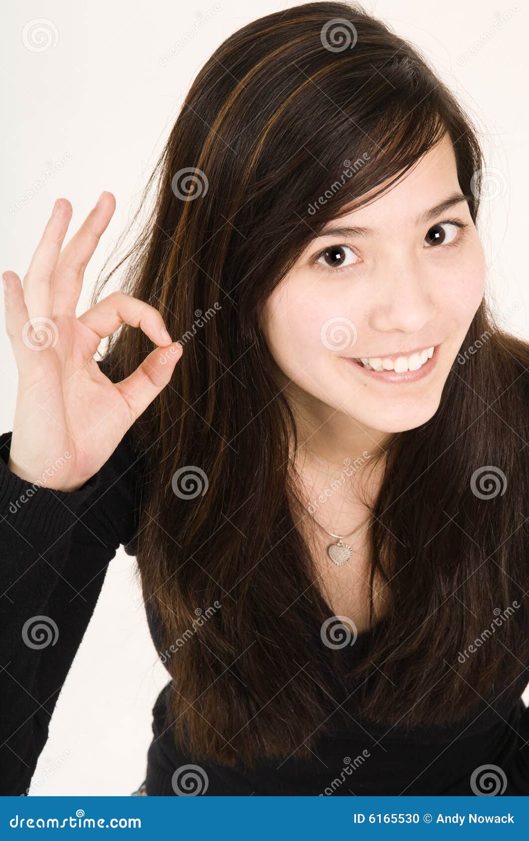 OK sign half side view stock photo. Image of shoulders - 6165530