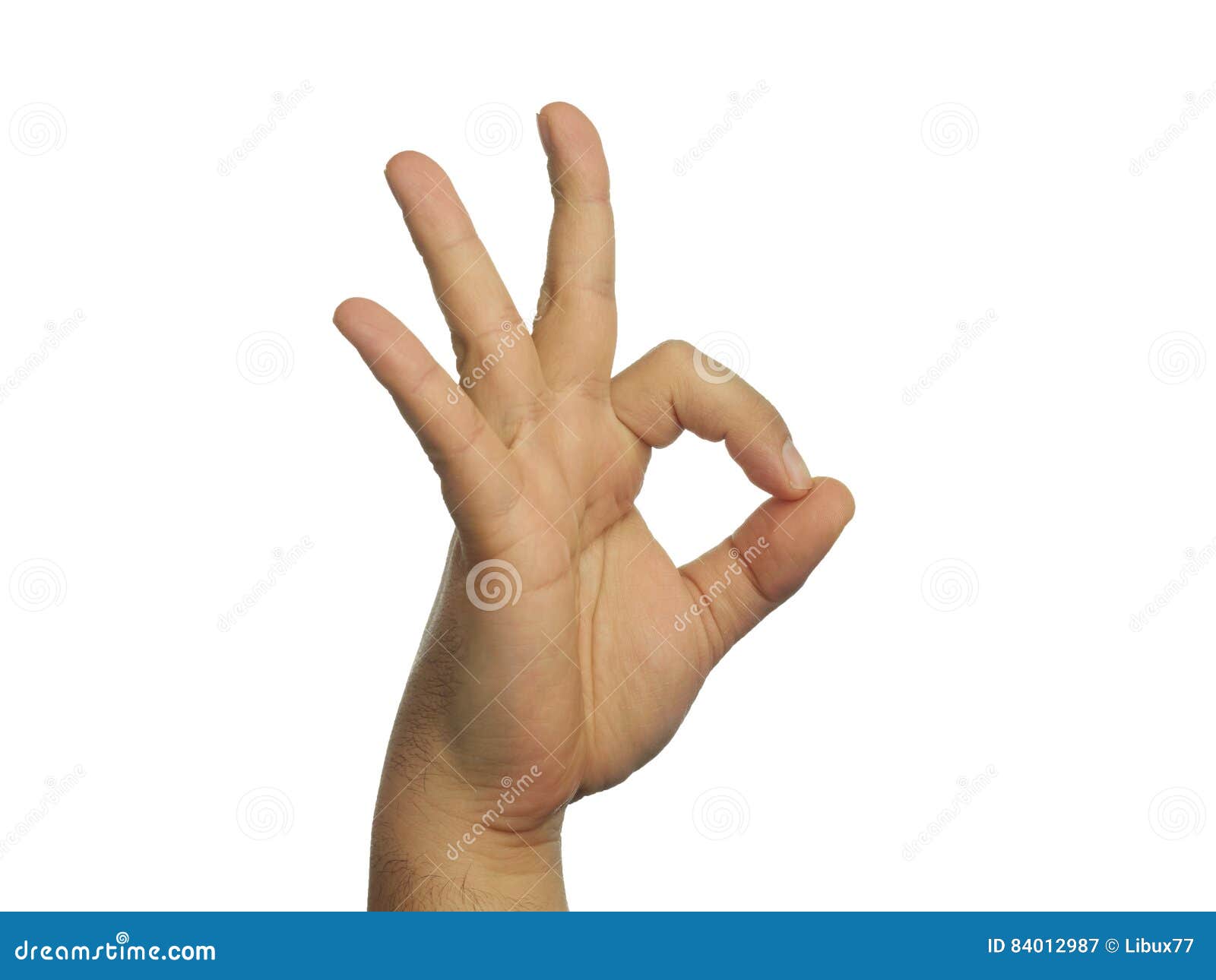 Ok Sign Hand Gesture Isolated Stock Image - Image of gesture, positive ...