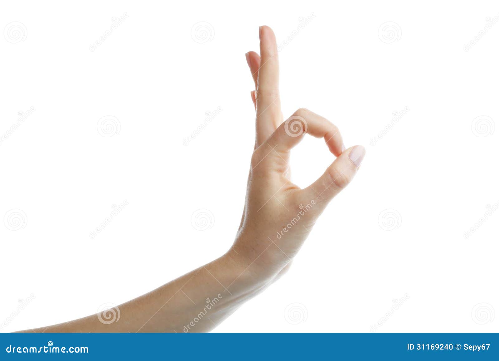 Ok sign stock photo. Image of isolatedbackground, nonverbal - 31169240