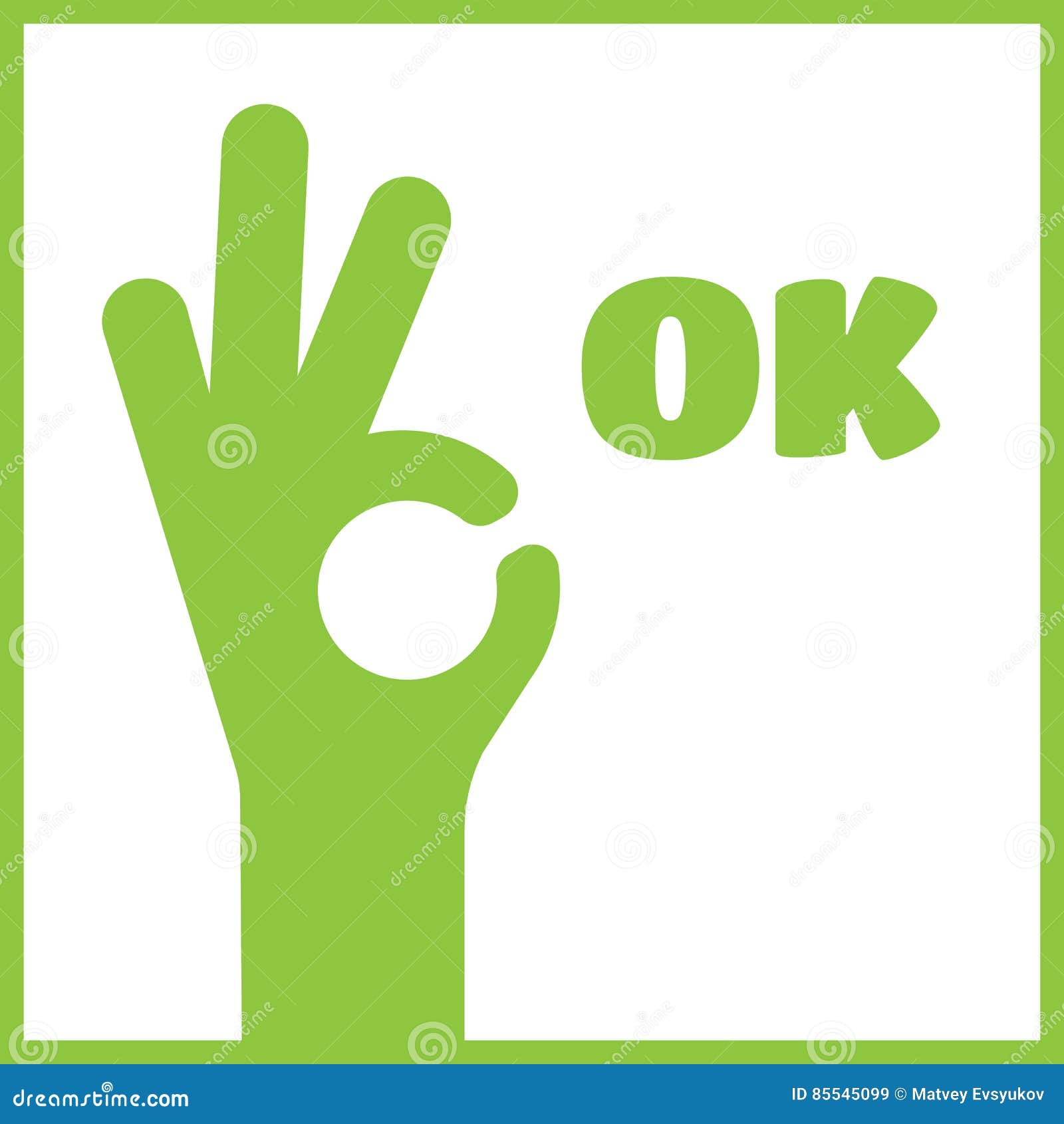 OK sign stock illustration. Illustration of sign, shape - 85545099
