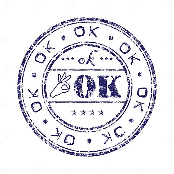 OK stamp stock vector. Illustration of authority, imprint - 8075776