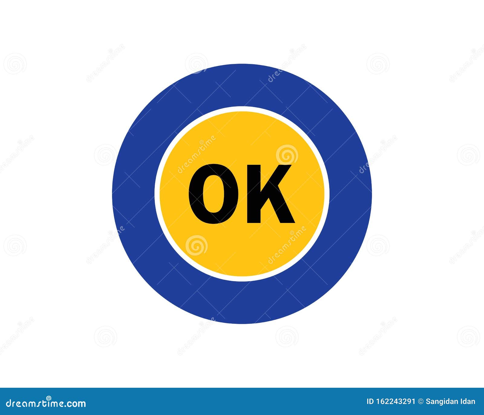 Ok Sticker Quality Passed Vector Icon Stock Vector - Illustration of ...