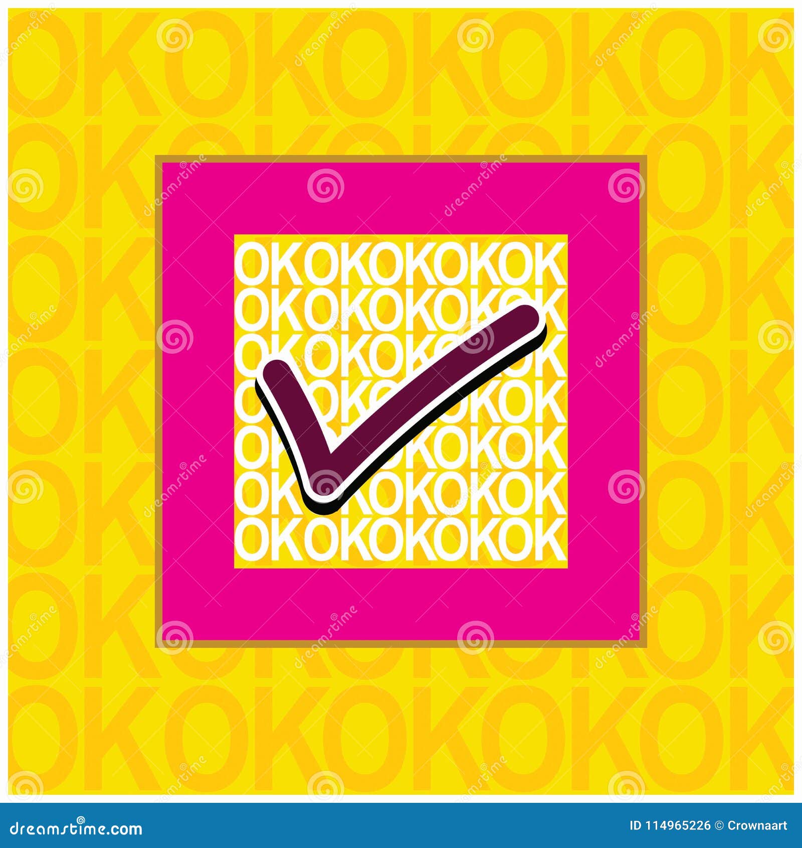Ok Symbol, Ok concept stock illustration. Illustration of icon - 114965226