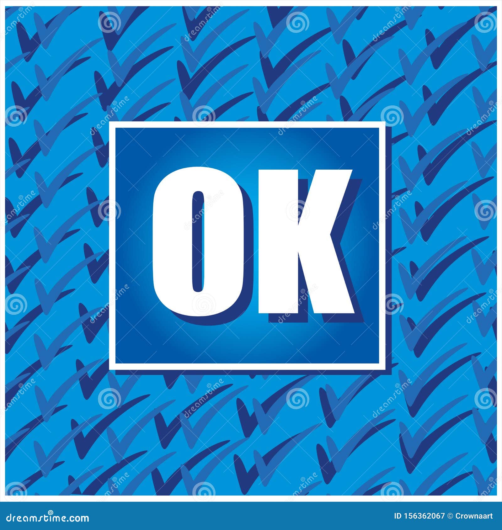 Ok Symbol Stylish Typography Stock Illustration - Illustration of font ...