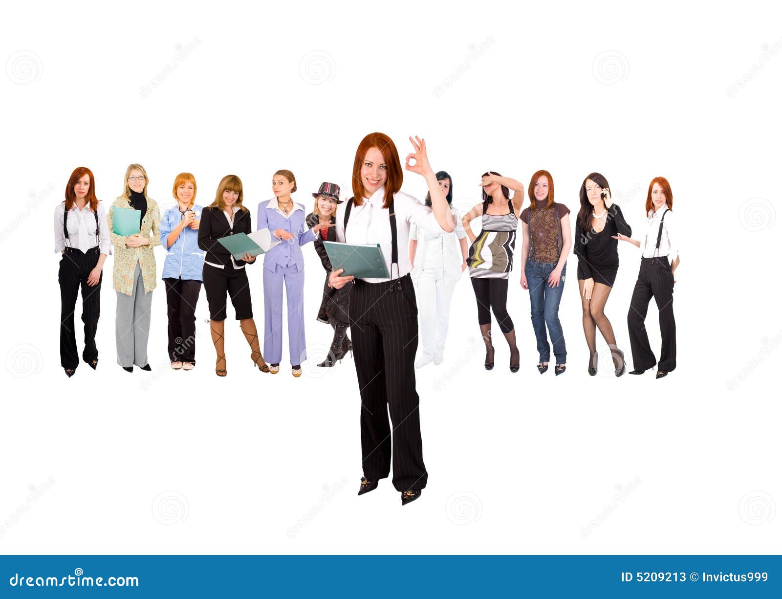 Ok team! stock image. Image of beauty, cute, adult, friendly - 5209213