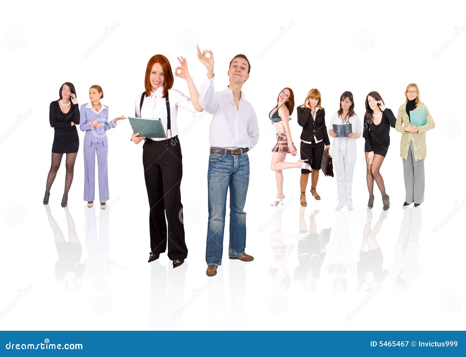 Ok team! stock image. Image of hand, happiness, girl, couple - 5465467