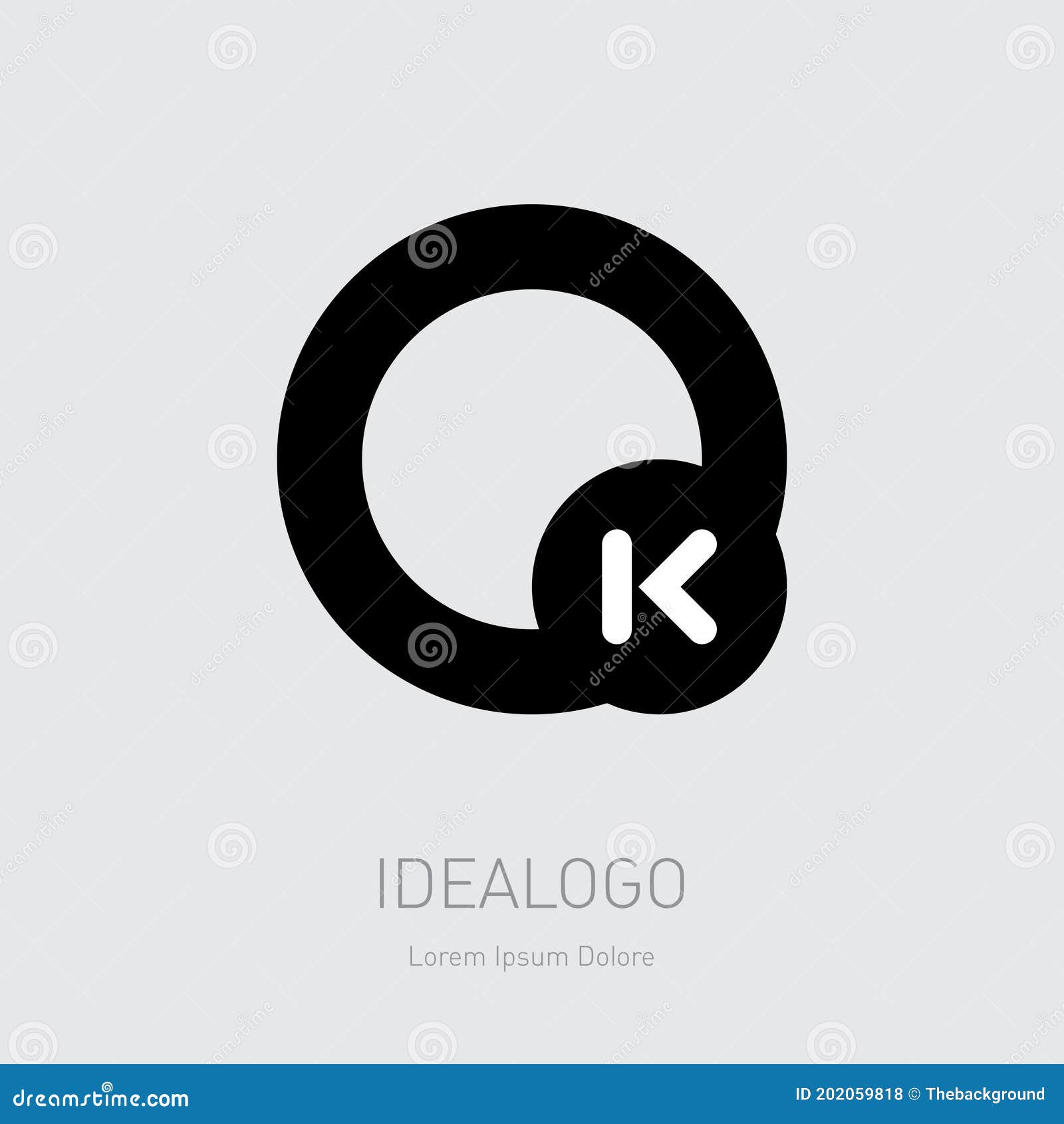 OK. Vector Design Element or Icon. Monogram Logotype Stock Vector ...